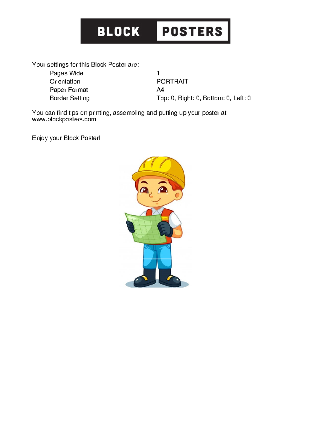 Blockposter-123838 - inginer constructor - Educatie Timpurie - Your ...