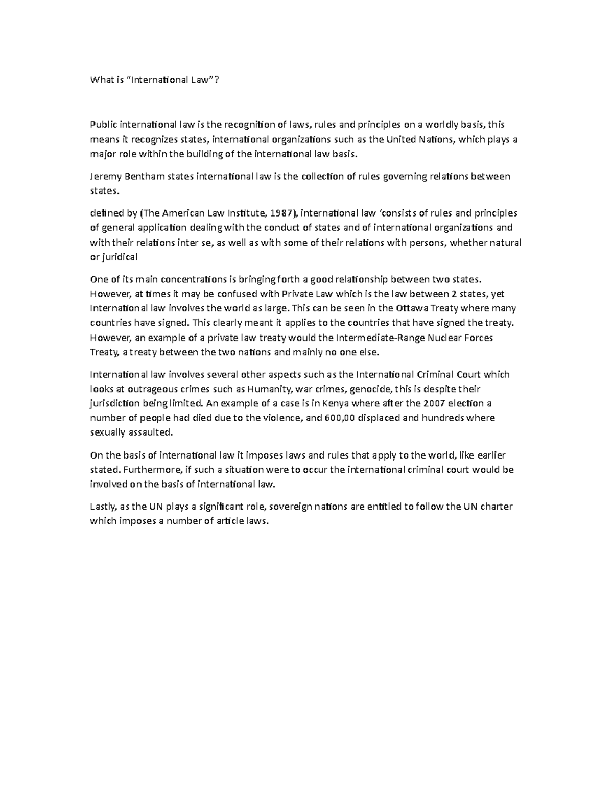 What Is International Law What Is International Law Public