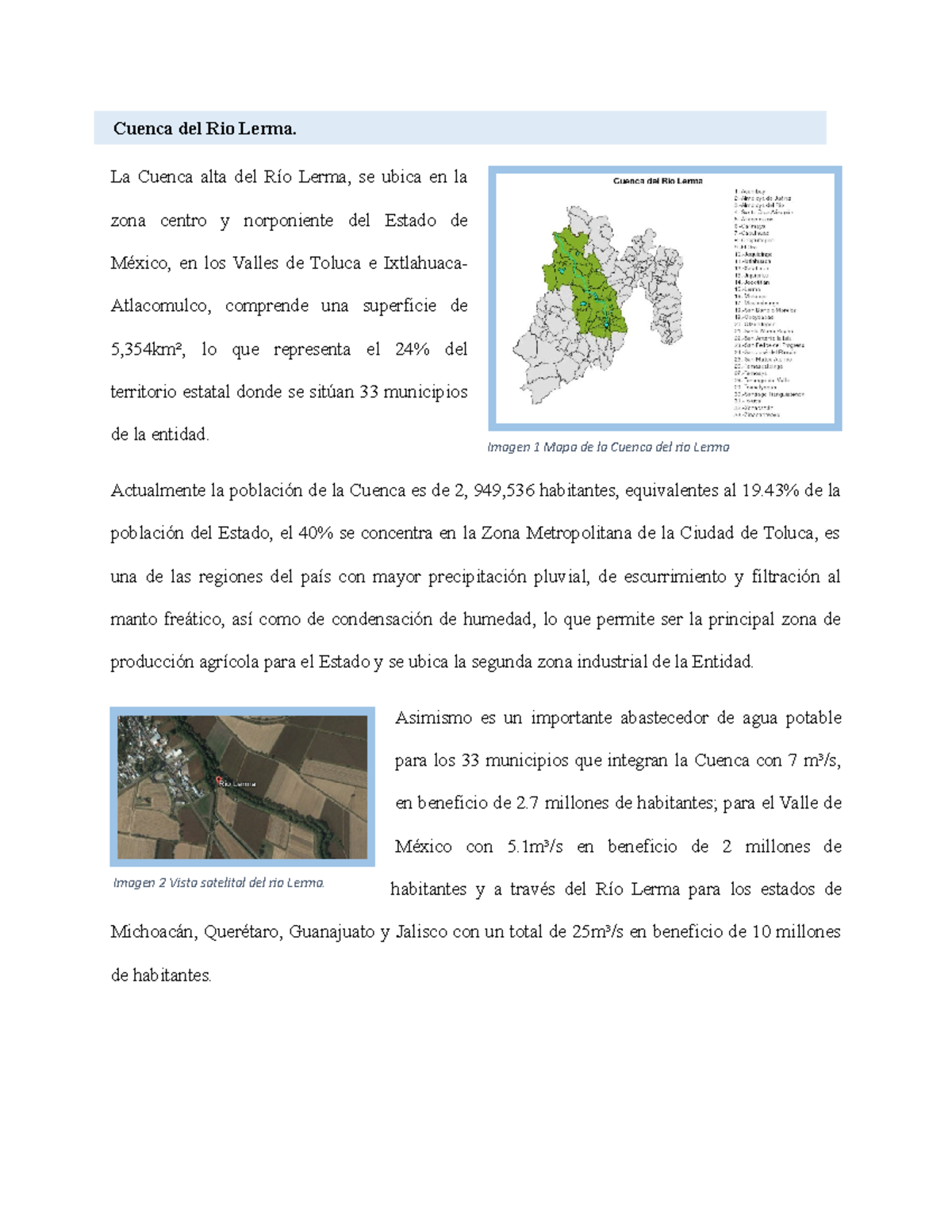 Plant - Cuenca del rio Lerma - La Cuenca alta del Río Lerma, se ubica ...