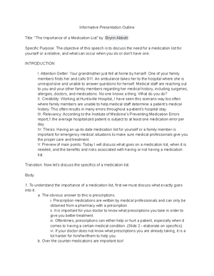 Persuasive Speech - EXAMPLE - Persuasive Outline General Topic: To ...
