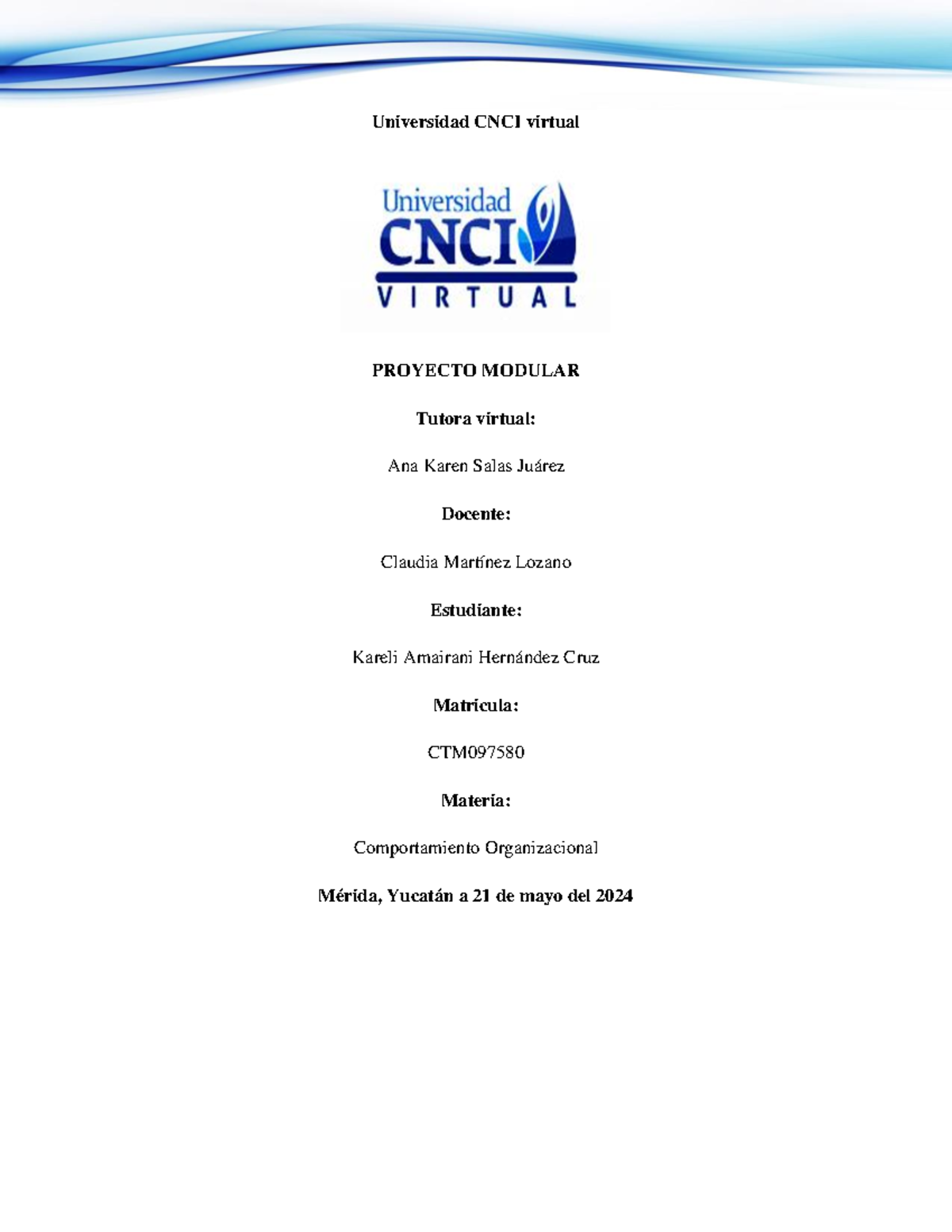 PROYECTO MODULAR CORGA CNCI - Universidad CNCI virtual PROYECTO MODULAR ...