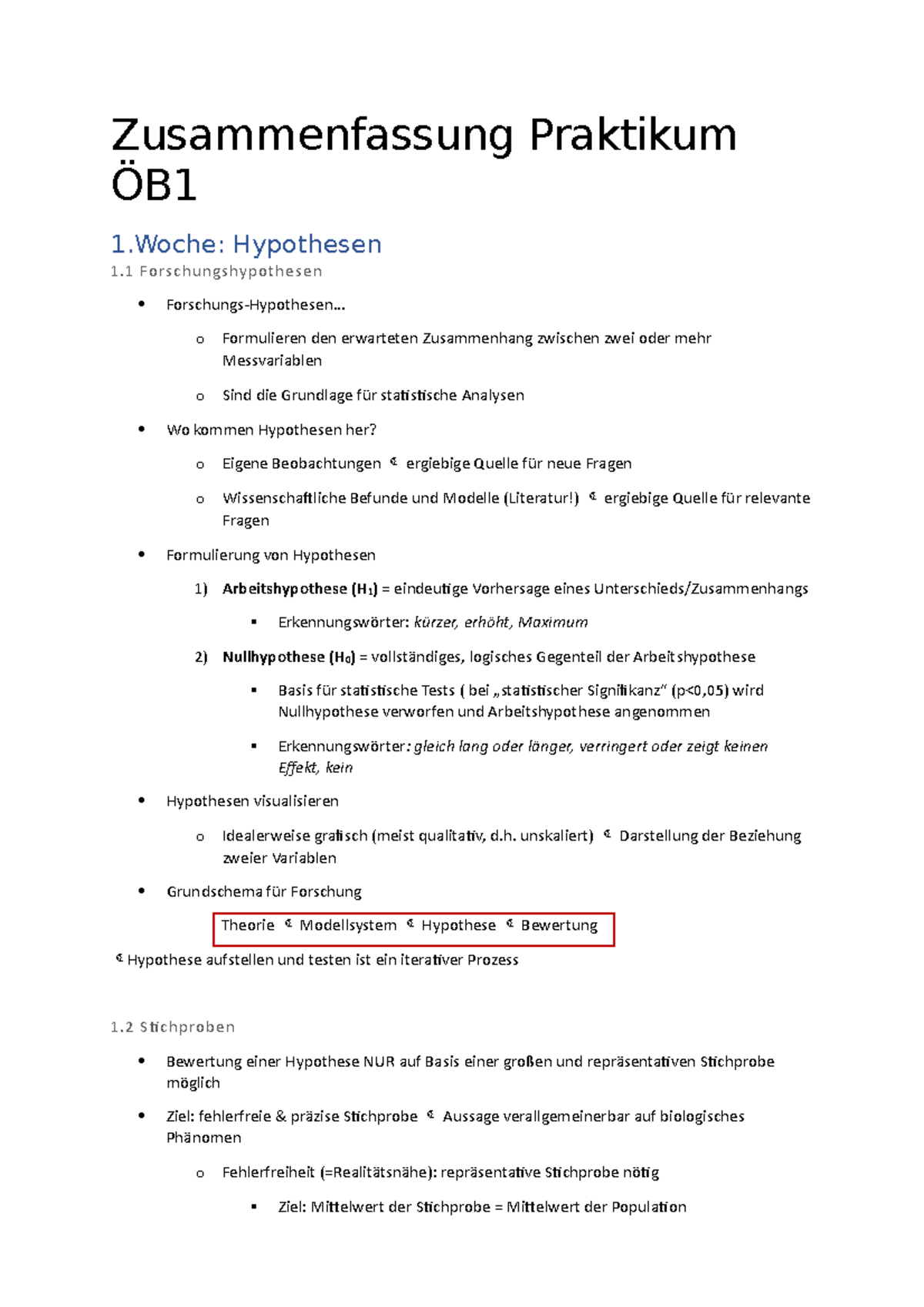 Zusammenfassung Praktikum ÖB1 - Zusammenfassung Praktikum ÖB 1 ...