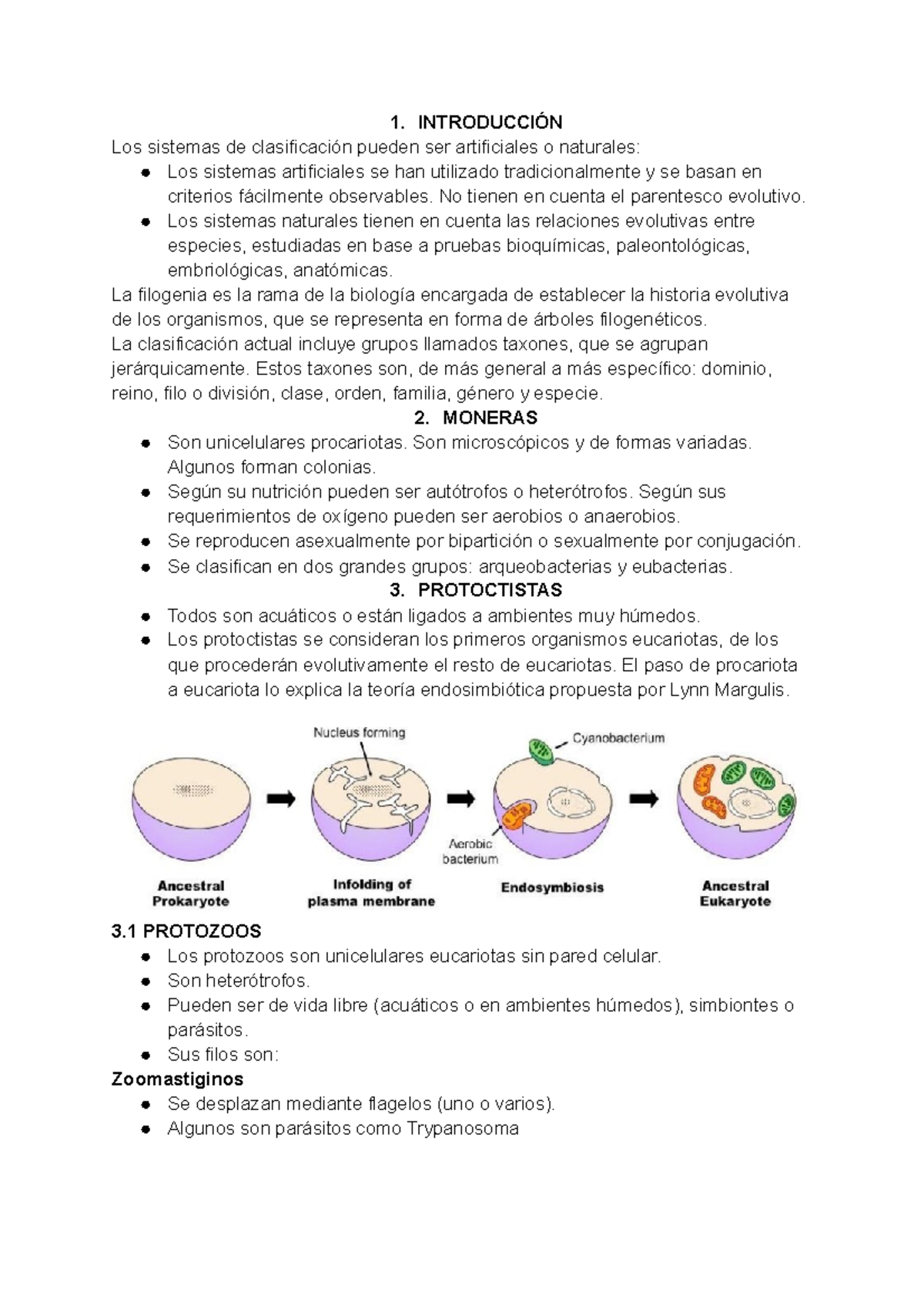 Clasificación de los seres vivos - 1. INTRODUCCIÓN Los sistemas de ...