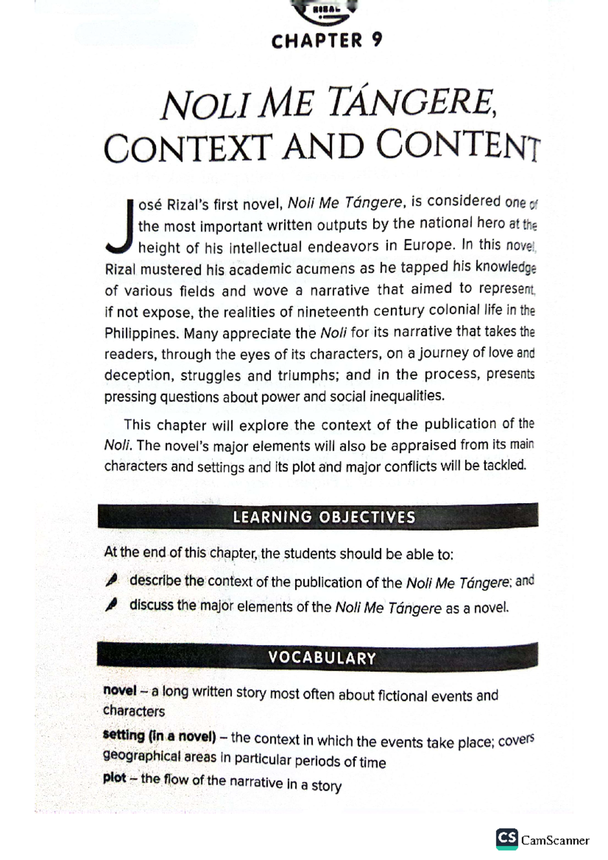 NOLI Content AND Context - Life and Works of Rizal - Studocu