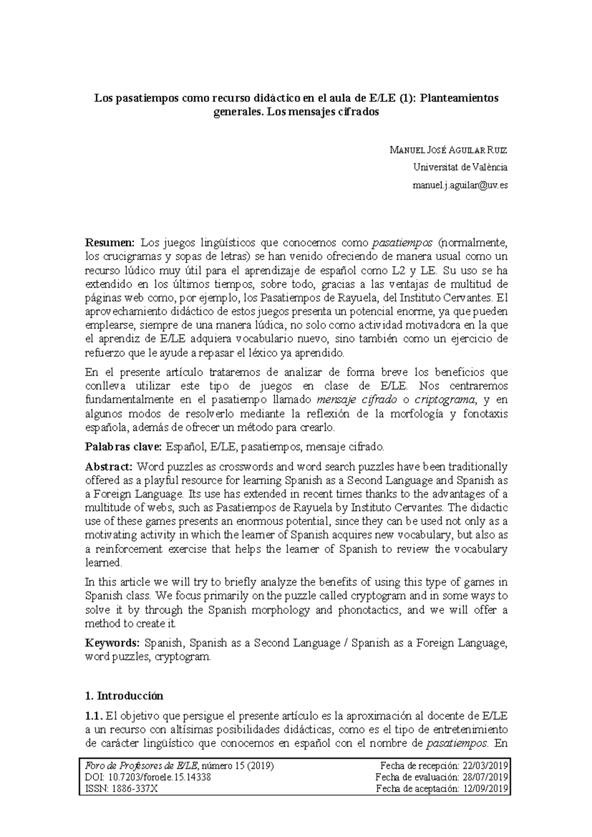 Dialnet-Los Pasatiempos Como Recurso Didactico En El Aula De ELE 1 ...