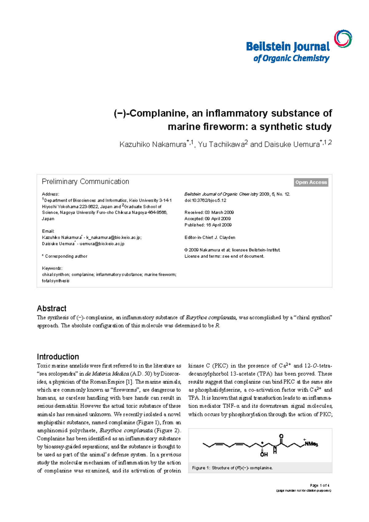 Beilstein J Org Chem-05-12 - Page 1 of (page number not for citation ...