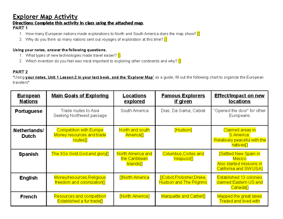 Abel Owuor - Explorer Activity - Explorer Map Activity Directions ...