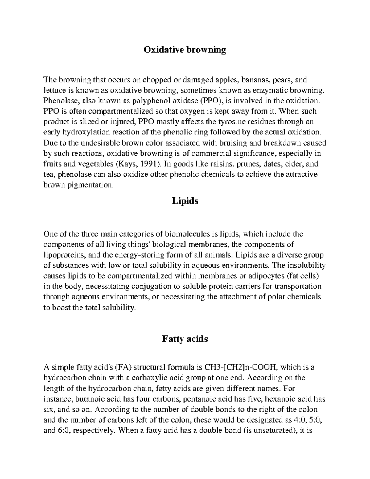 Food science and Technology chapter 4 Food biochemistry part 9 ...