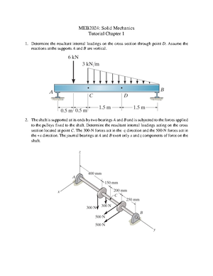 Sol. Mech. EA - extended assignment for solid mechanics - COURSE : MDB2034 / MEB2034 – SOLID ...