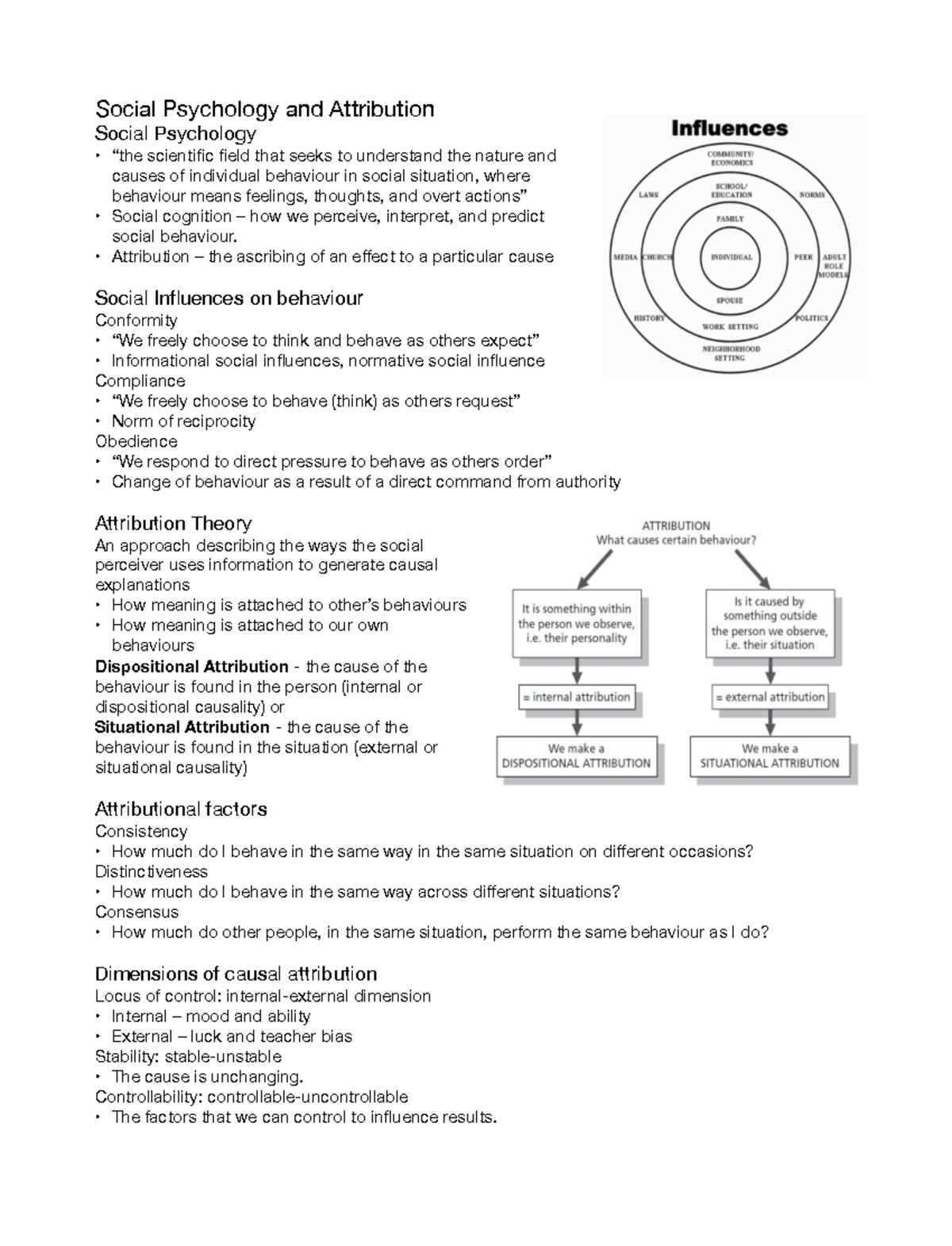 Week 7 Social Psychology - PHE1IDH - LaTrobe - Studocu