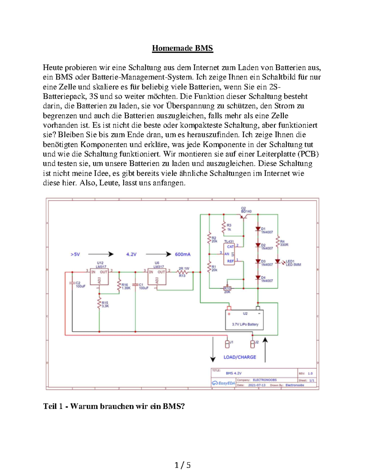 Numbered homemade BMS - handmade BMS circuit and detailed information ...