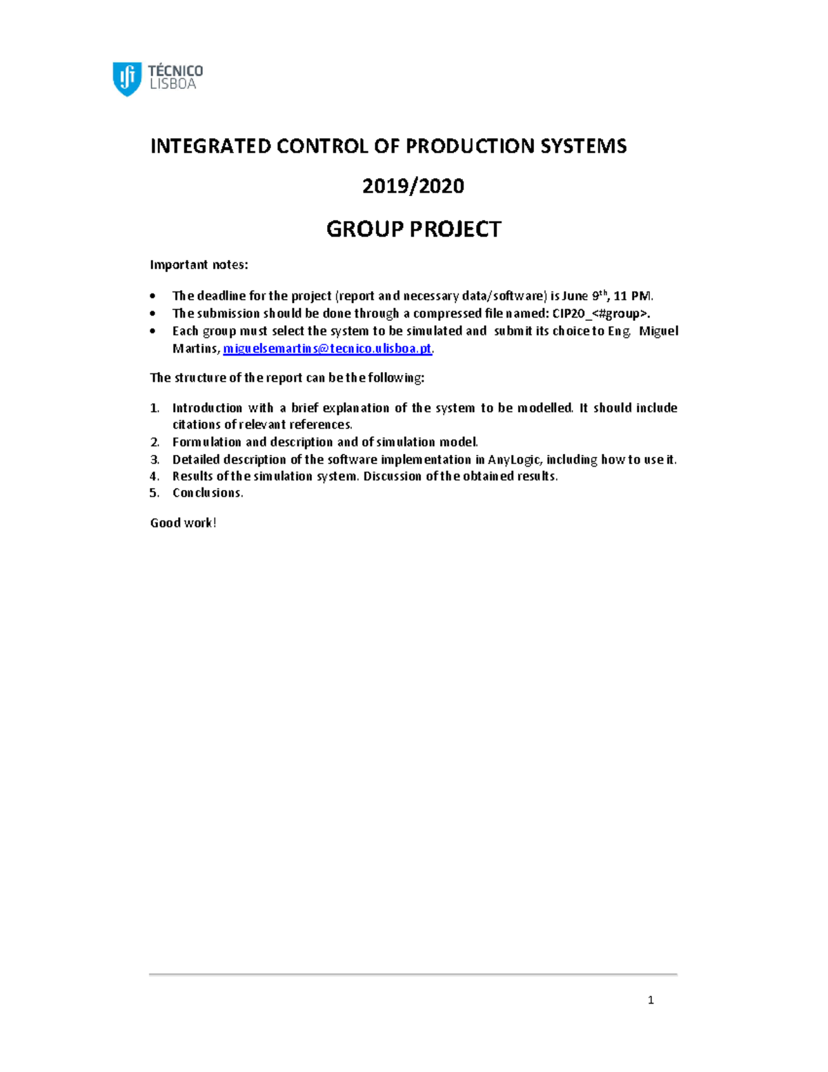 CIP Report 2019/20 - Warning: TT: undefined function: 32 1 INTEGRATED ...