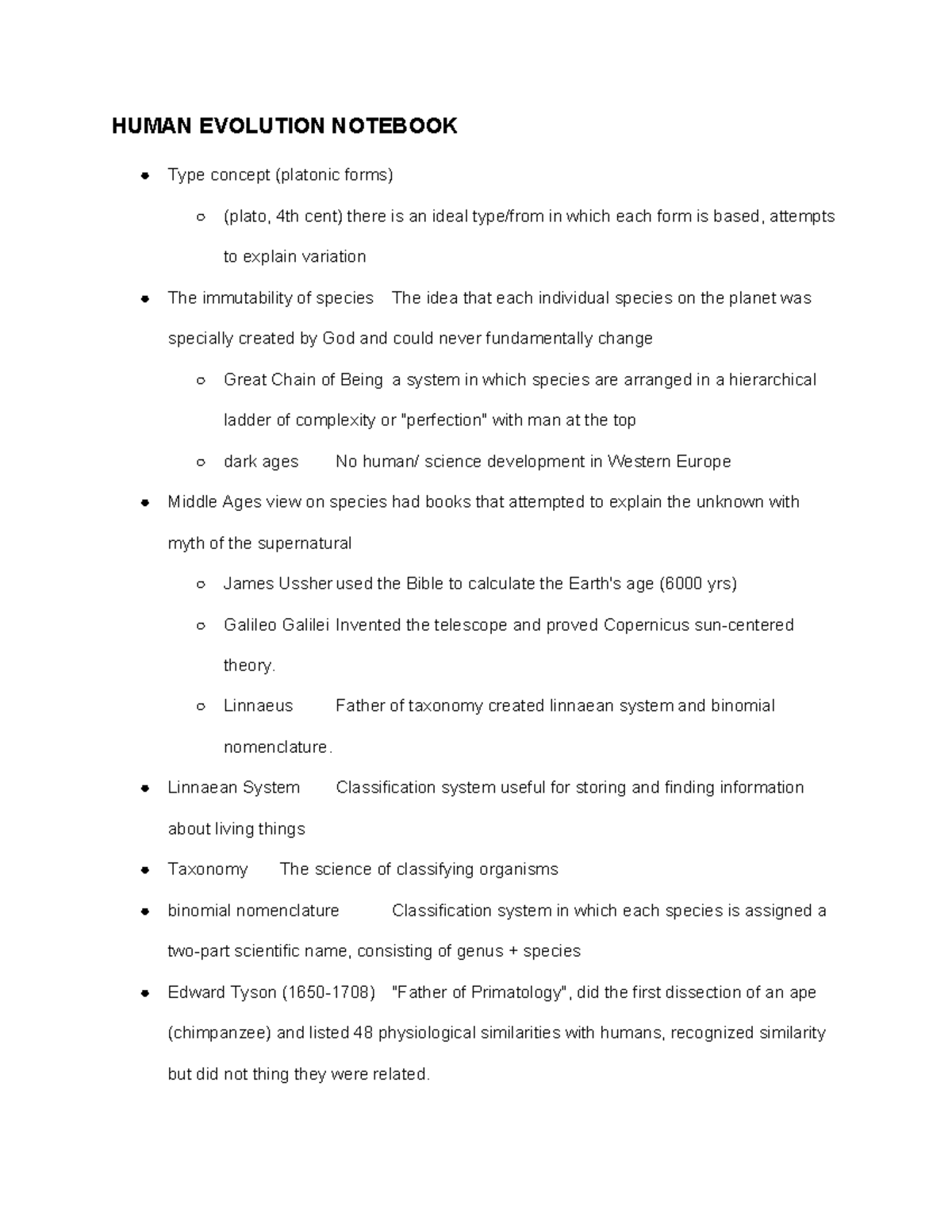 Human Evolution Notebook - HUMAN EVOLUTION NOTEBOOK Type concept ...