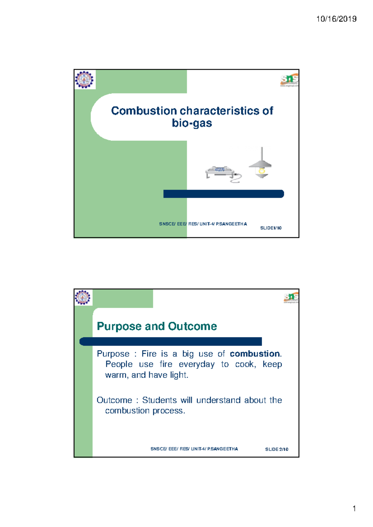 Combustion charcteristics of bio gas - Combustion characteristics of ...
