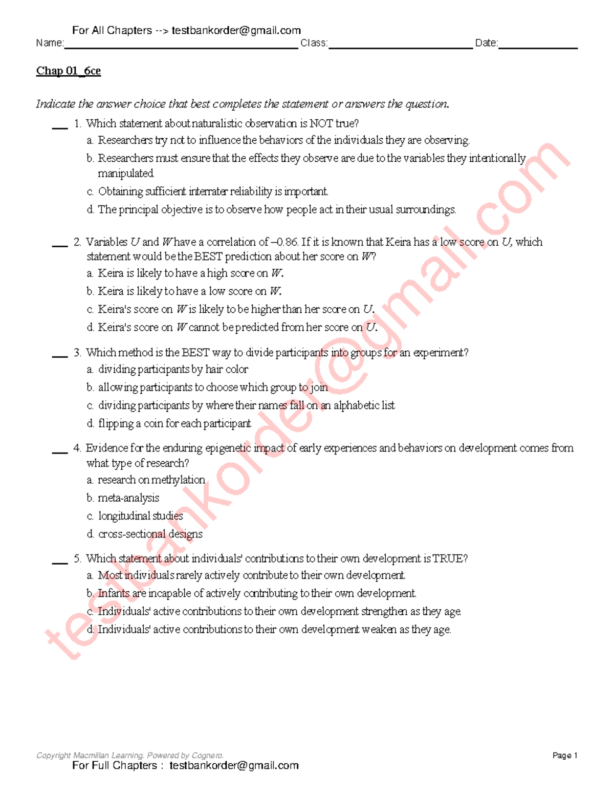 Test Bank and Solutions For How Children Develop 6th Canadian Edition ...