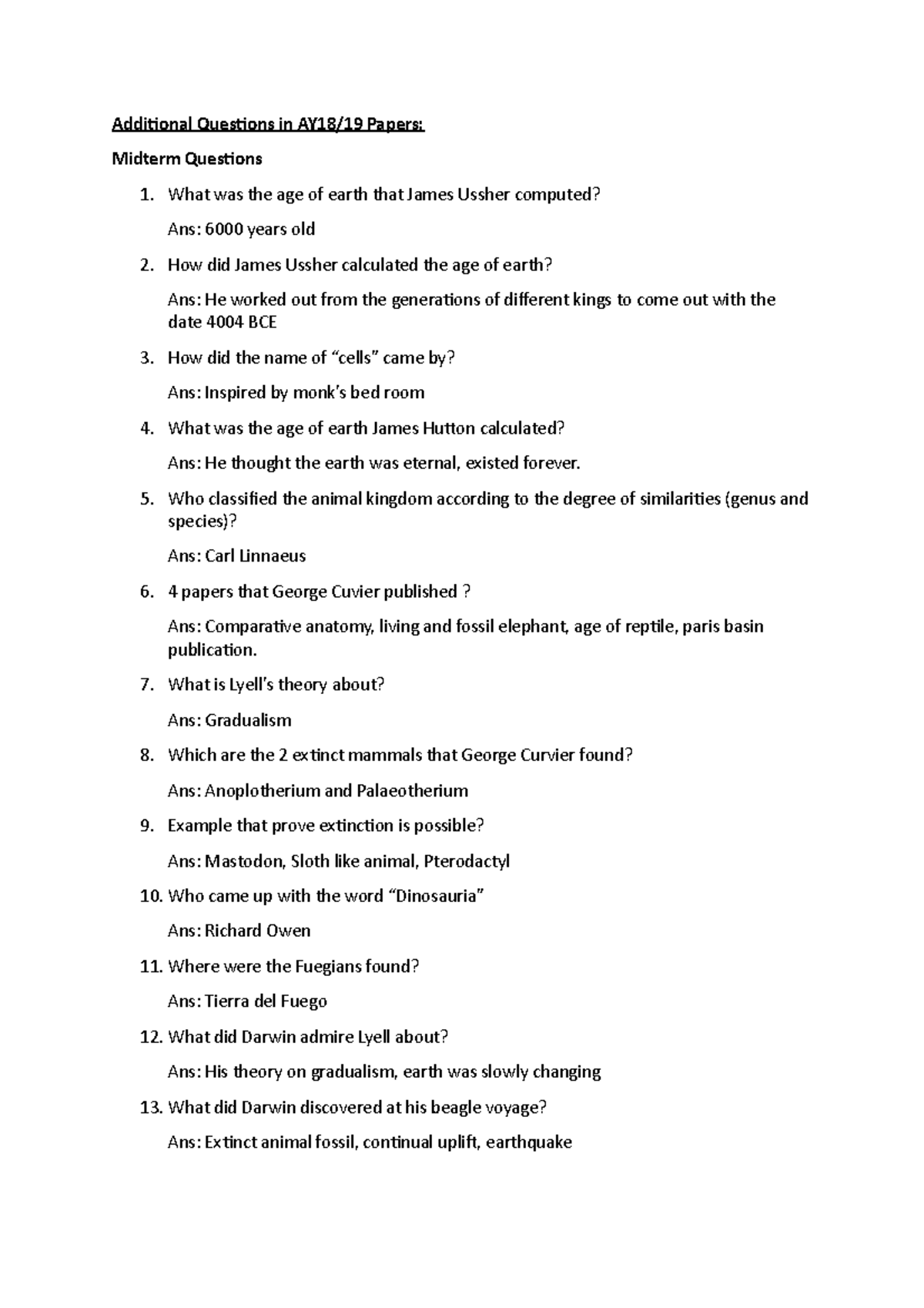 Additional Questions (include AY1819 paper) for finals - Additional ...