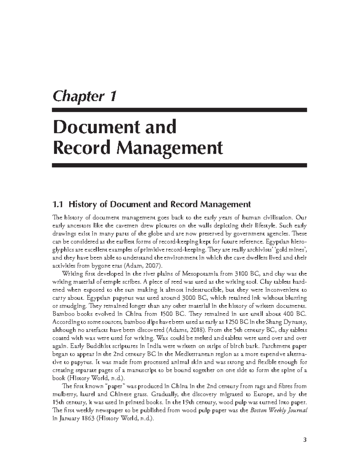 Support Process Document Record Mgmt - 3 Chapter 1 Document and Record ...