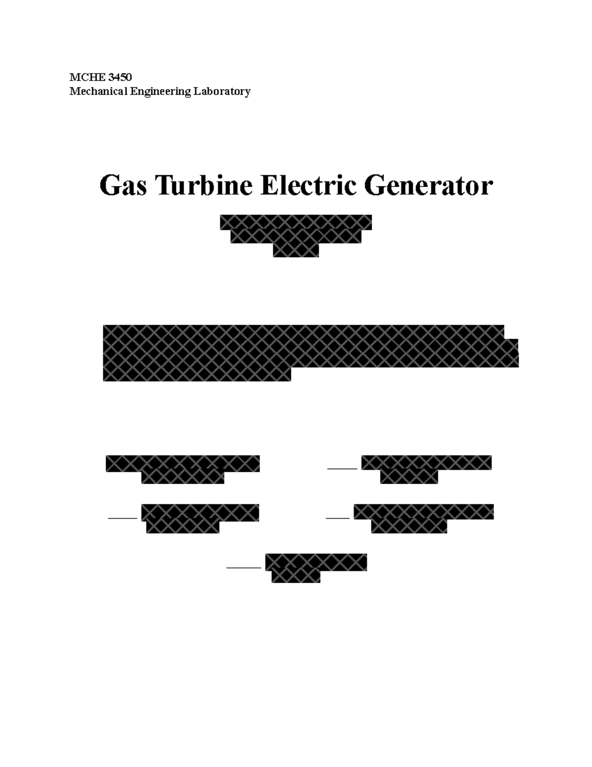 MCHE 3450 Gas Turbine Notes - ####### MCHE 3450 Mechanical Engineering ...
