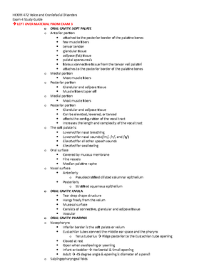 HCOM 472 EXAM 3 Study Guide - WEEK 7- VOICE THERAPY PRIMARY GOAL ...