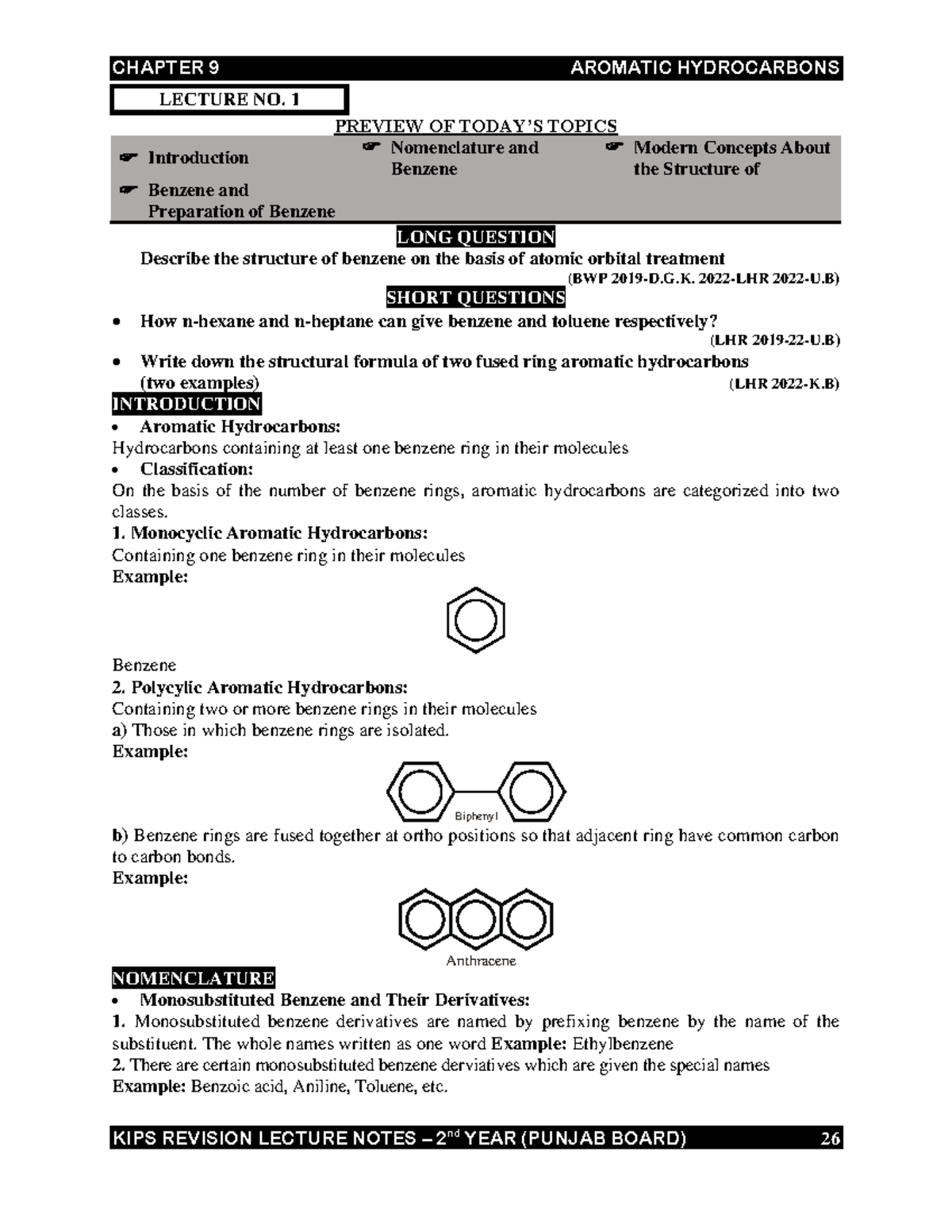 03 CH-09 (26-36) (L-2) - I have uploaded mcqs and short notes of FSC ...