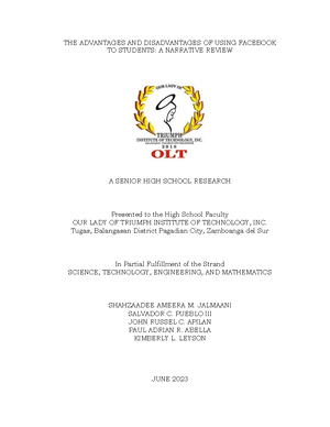 STEM Humss - Practical Research 1 Exam - THIRD QUARTER EXAMINATION ...