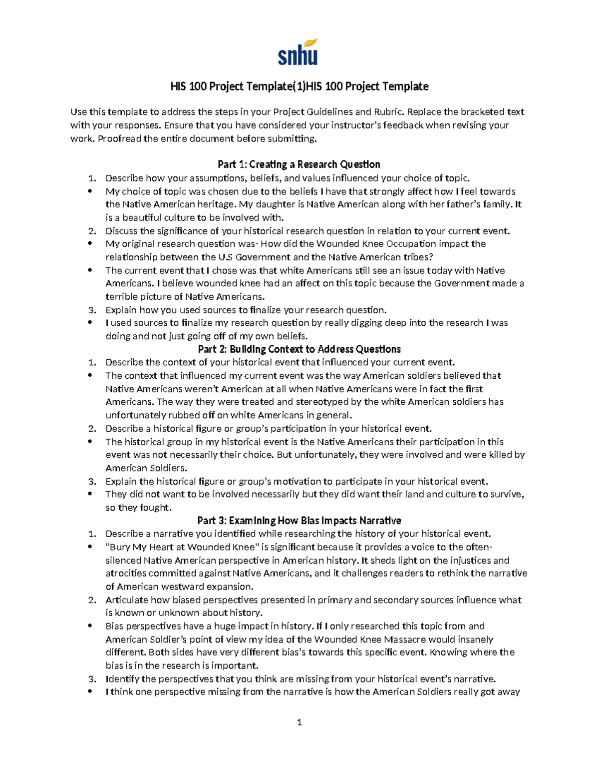 HIS 100 Project Template - HIS 100 Project Template(1)HIS 100 Project ...