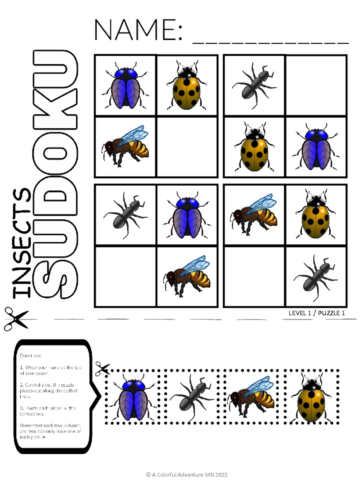 Freecritical Thinking Activity 4x4Sudoku Logic Puzzles Math Activity-2 ...