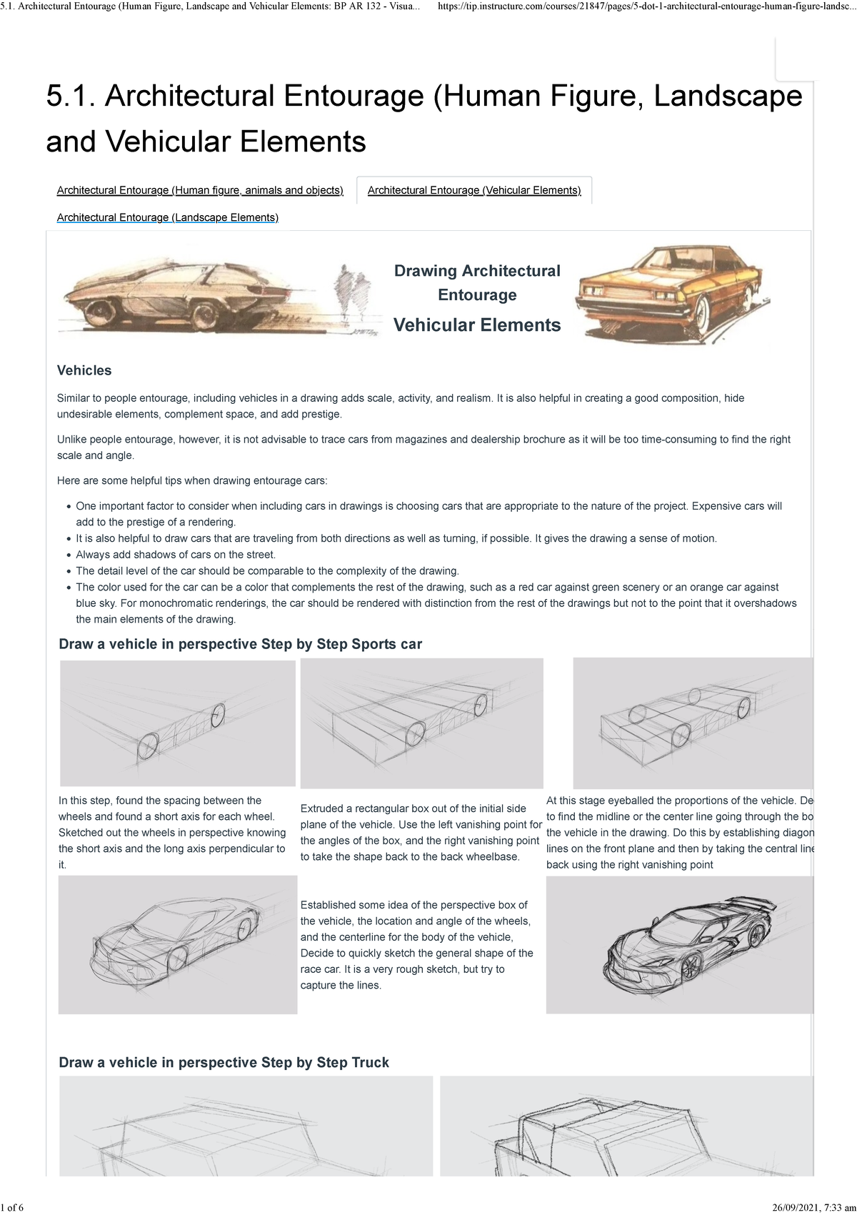 5.1. Architectural Entourage (Vehicular Elements) BP AR 132 - Visual ...