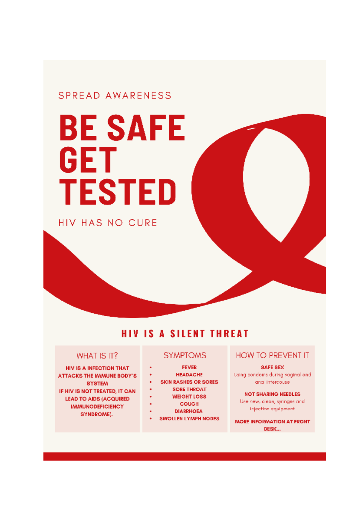 HIV - Case study - HIV information/poster for BIO - HIV (Human ...