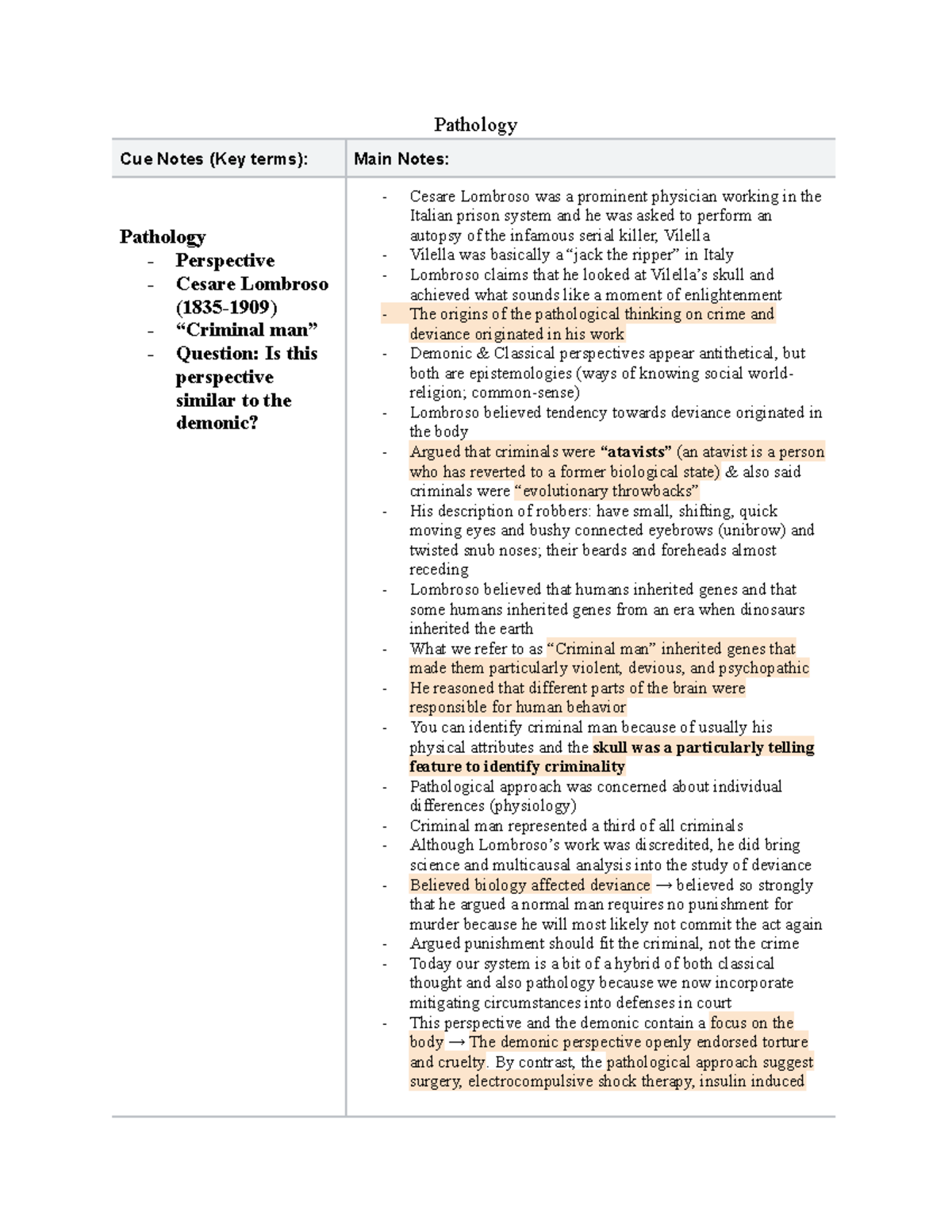Pathology Notes - Pathology Cue Notes (Key terms): Main Notes ...