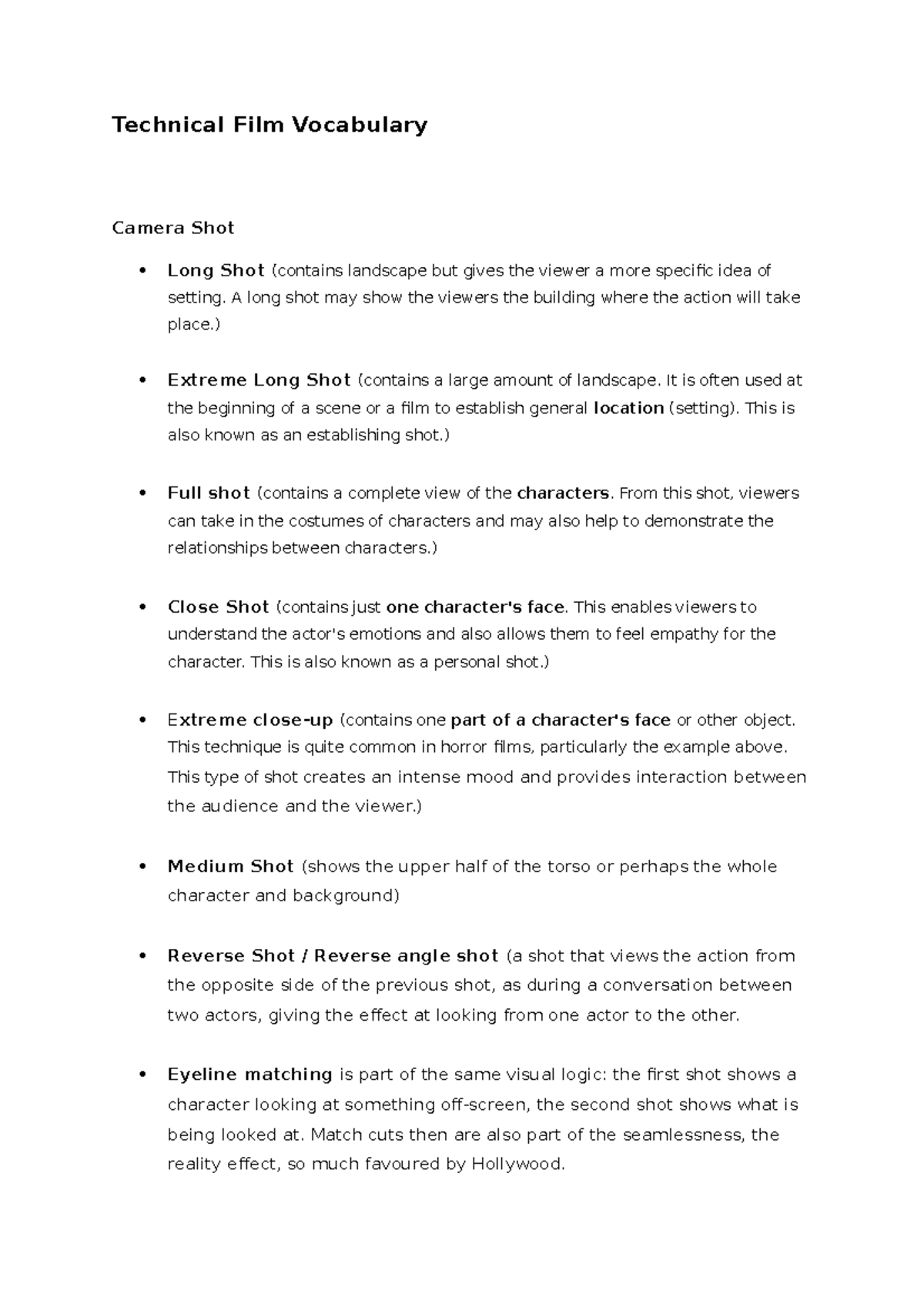 Analysing Film - this is a way of getting premium documents have a nice ...