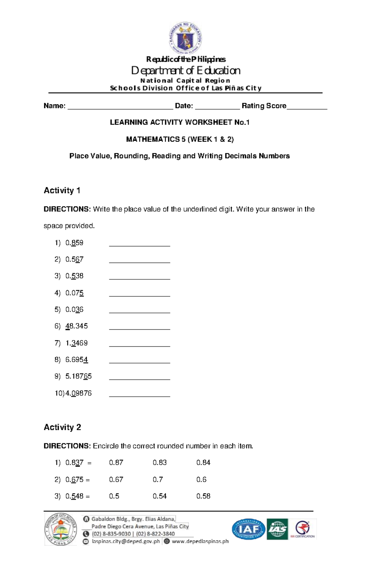 MATH 5 Q2 LAW 1 WEEK 1 2 - mka - Name: __________________________ Date ...