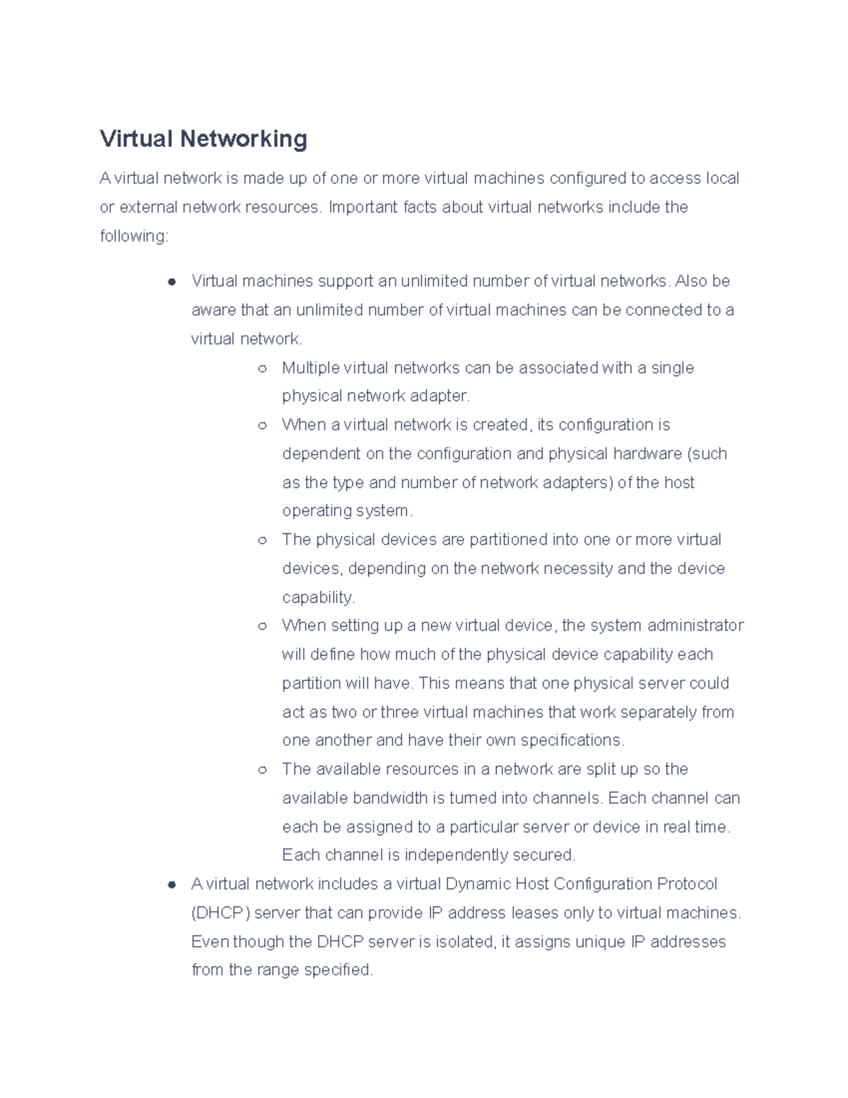 9.2.4 Virtualization Implementation Facts - Virtual Networking A ...