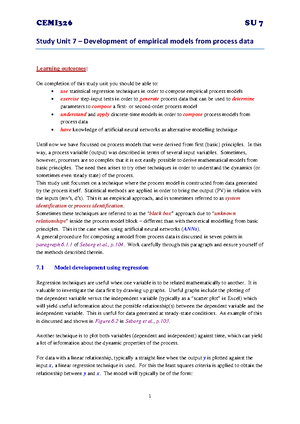 20211027 CEMI326 SU-8 - Processs control study unit 8 - Study Unit 8 – Introduction to frequency ...