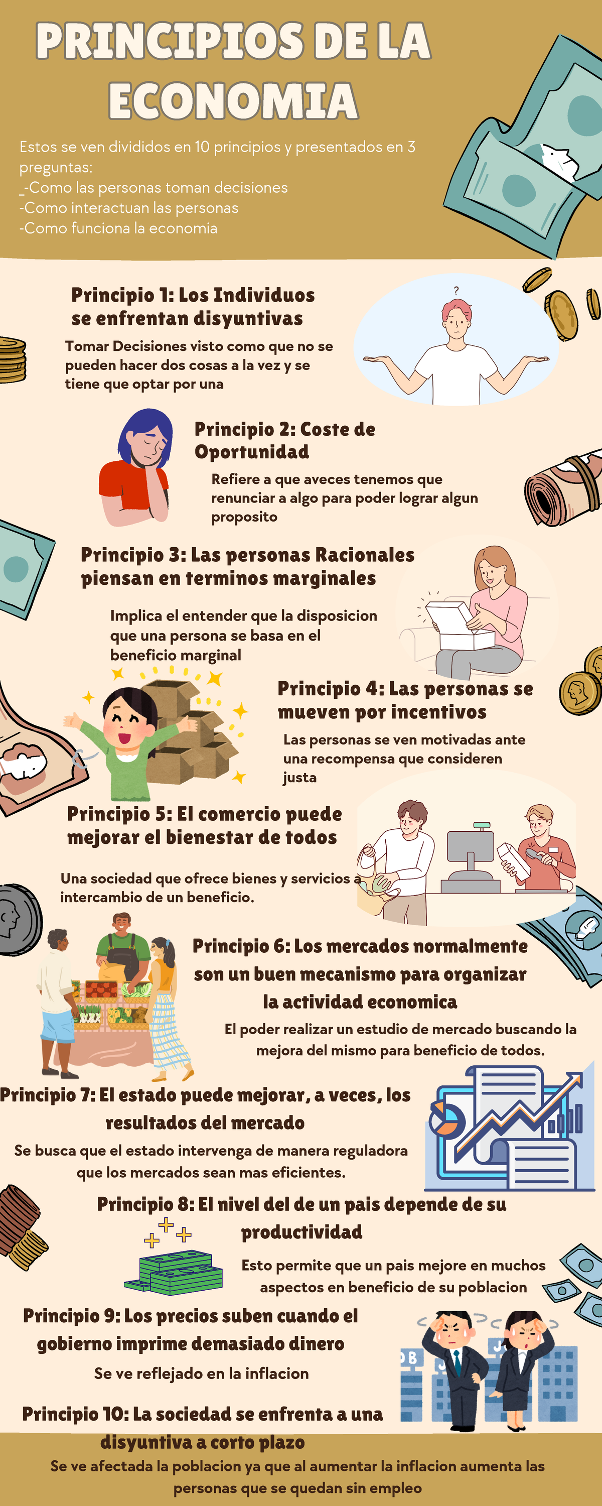 Infografia Economia - PRINCIPIOS DE LA ECONOMIA PRINCIPIOS DE LA ECONOMIA Principio 1: Los - Studocu