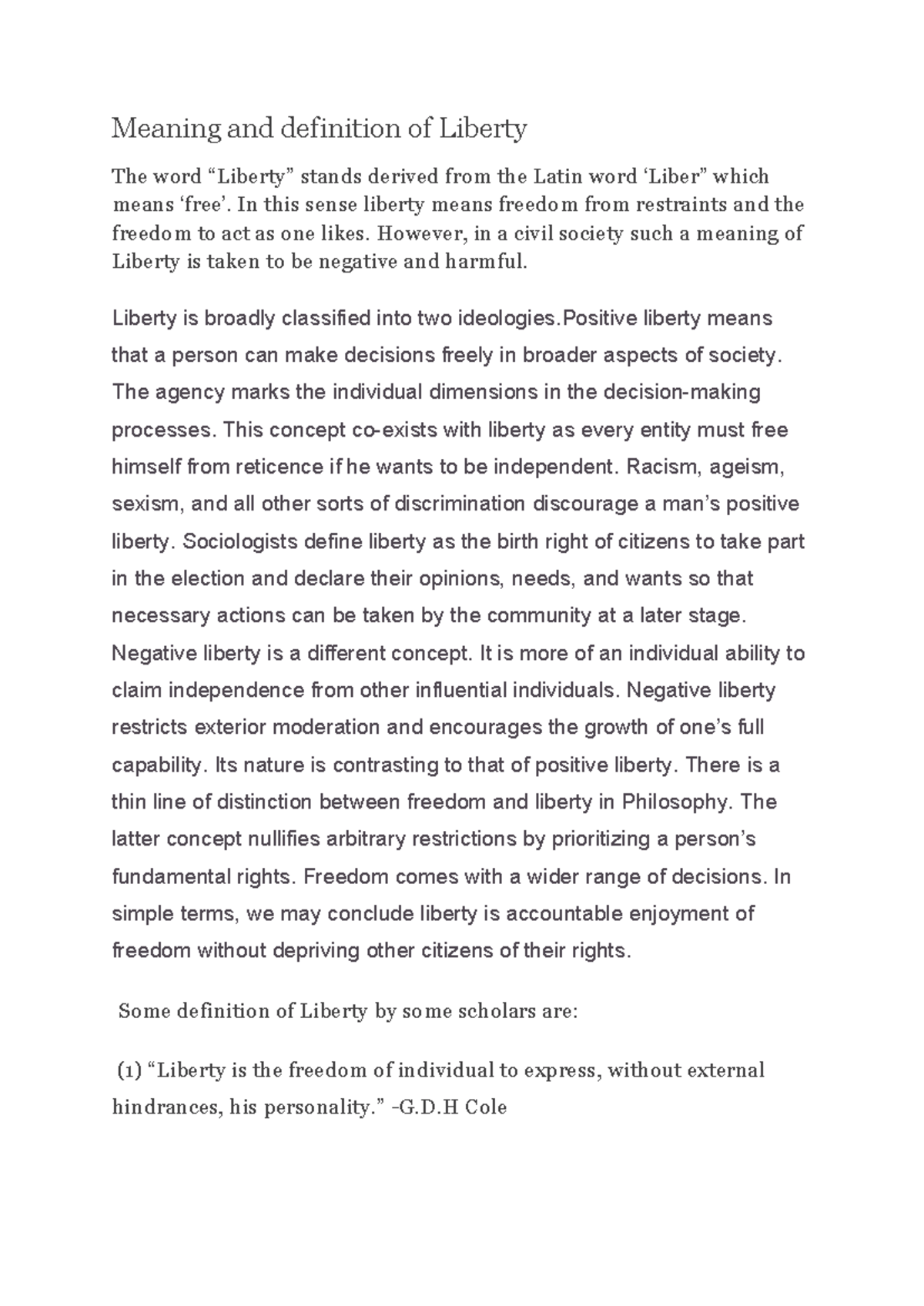 Liberty - werty - Meaning and definition of Liberty The word “Liberty ...