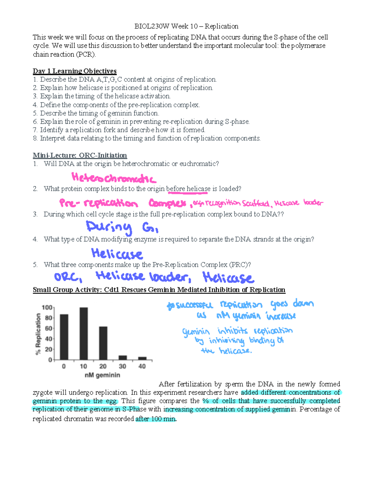 Week 10 Packet - pscket - This week we will focus on the process of ...