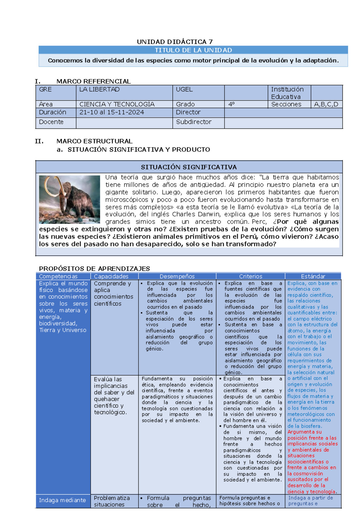 Cta4 U7 Muy Interesante Unidad DidÁctica 7 Titulo De La Unidad
