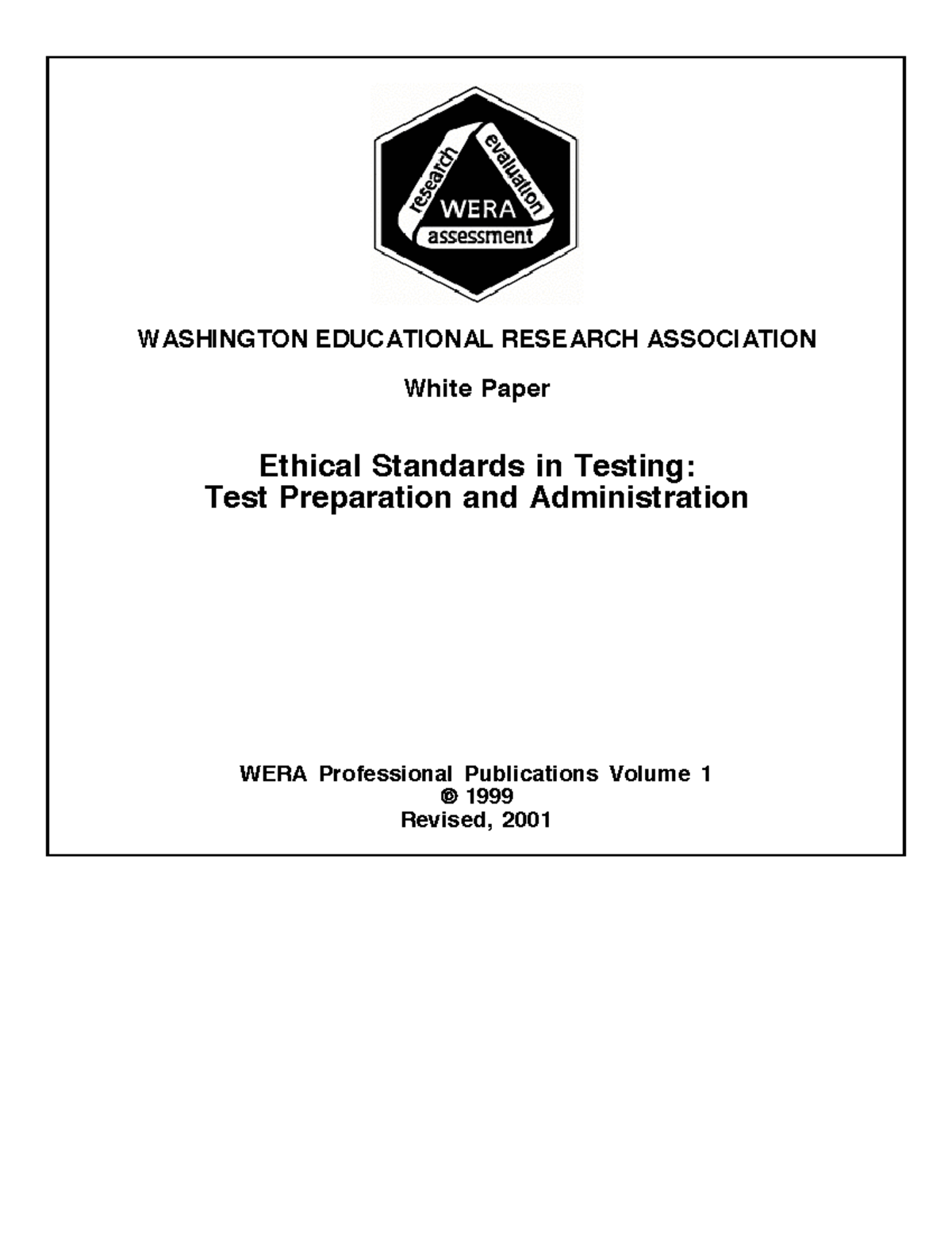 Ethical Standards in Testing- Test Prepration and Administration ...