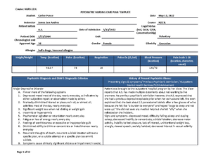 Nursing Process Worksheet Sept 6 - Student Name: Ellen Le ...