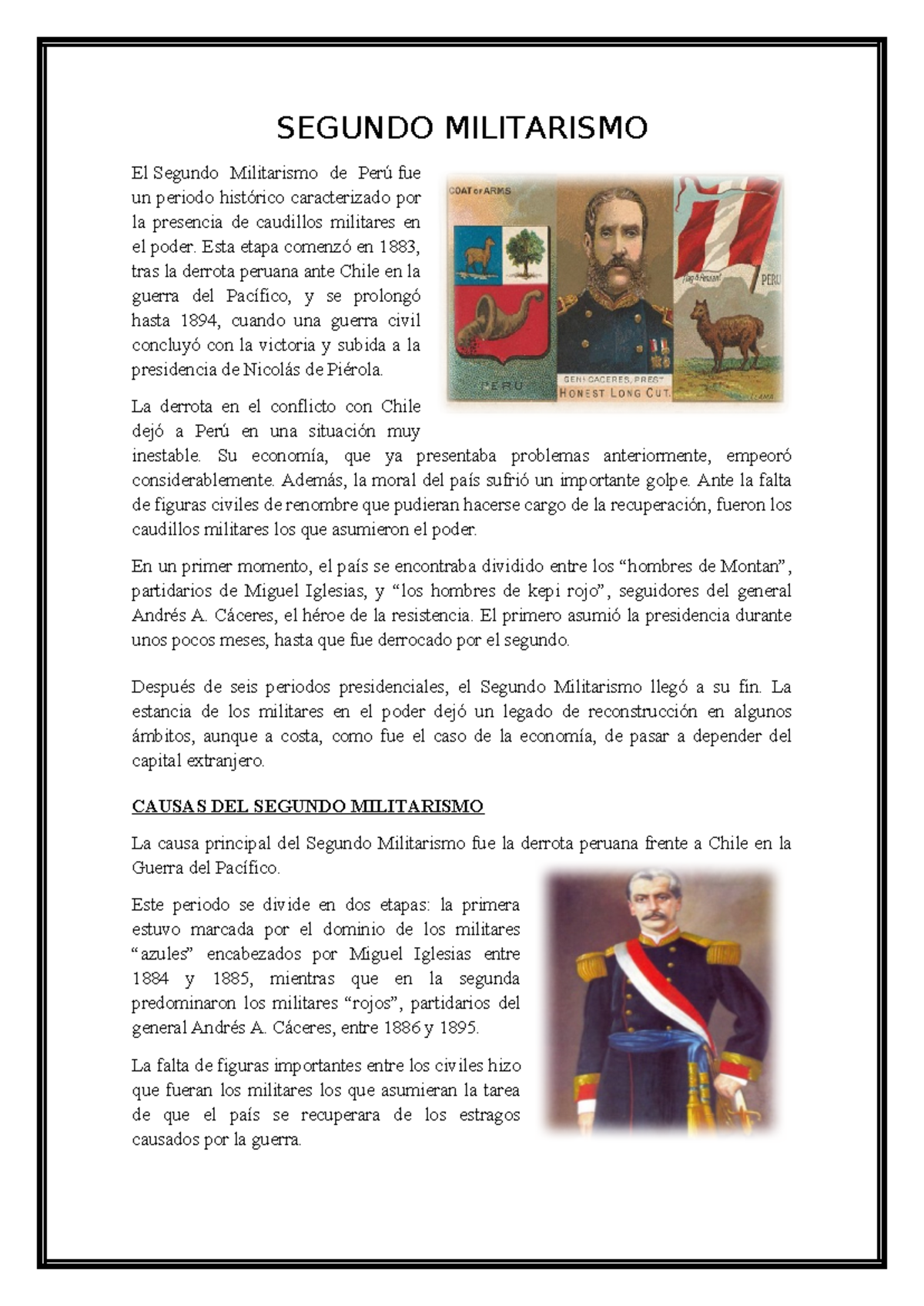 Segundo Militarismo - Esta etapa comenzó en 1883, tras la derrota ...