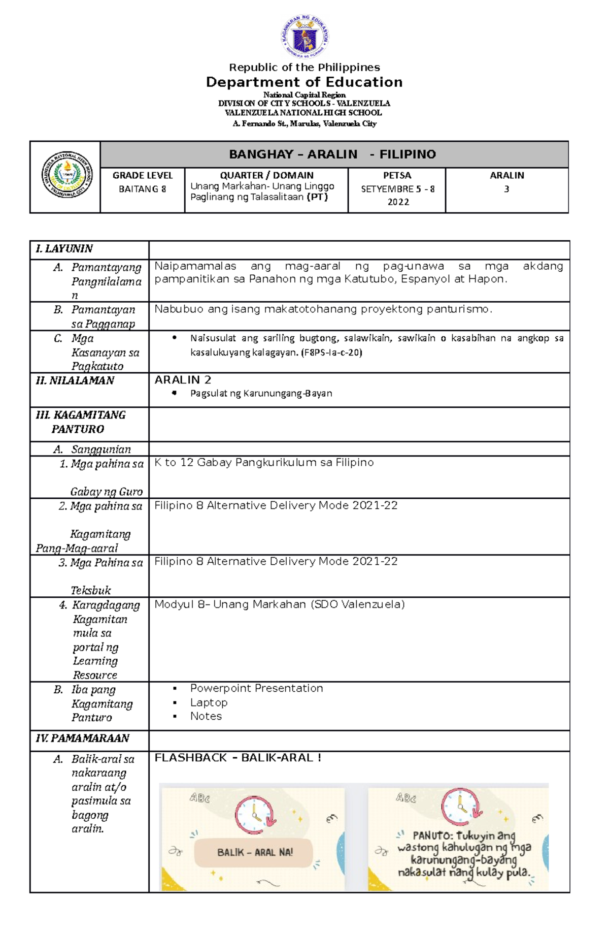 LE Q1 WEEK3 - etc - Department of Education National Capital Region ...
