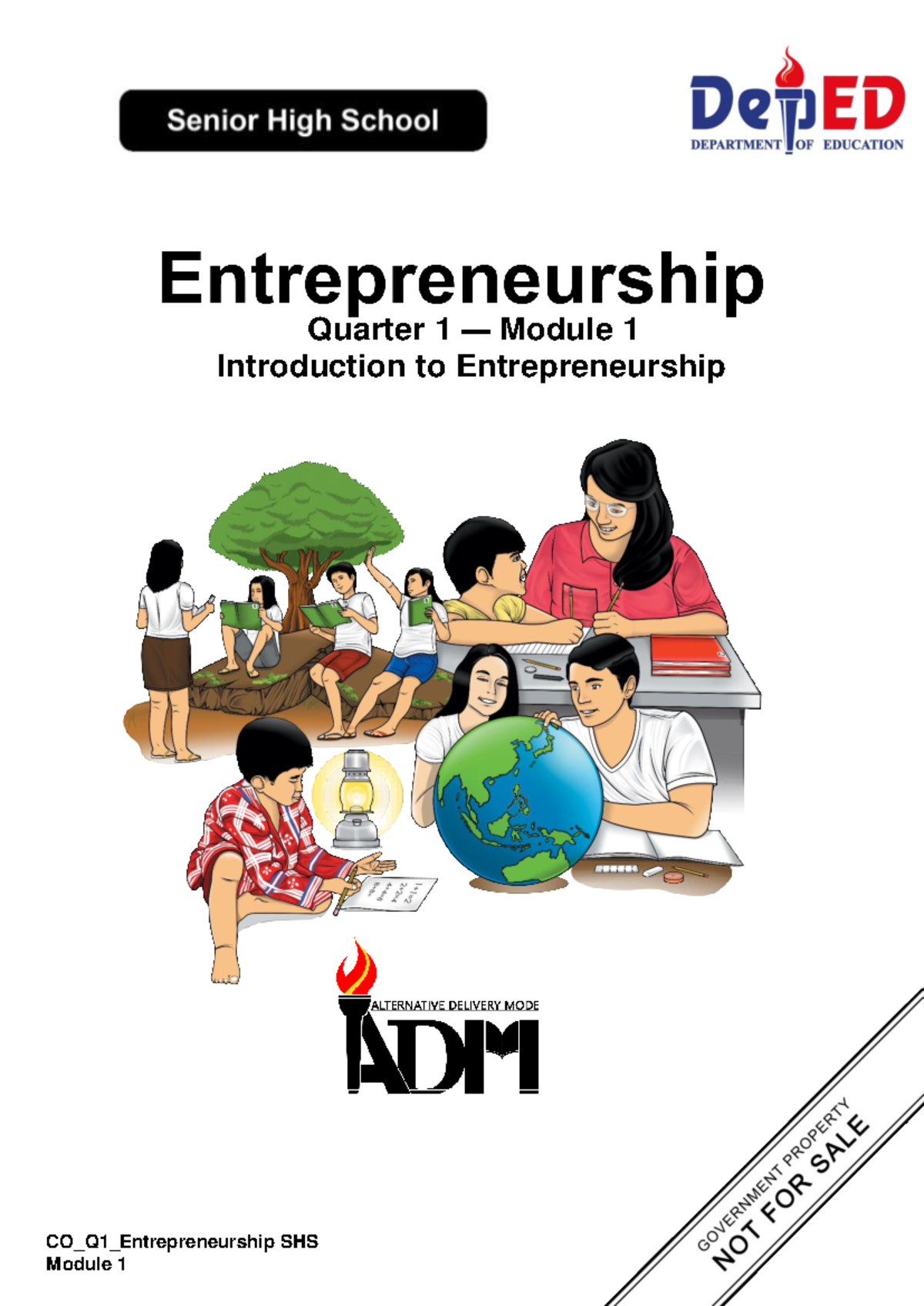 Entrepreneurship 12 Quarter 1: Module 1 Introduction TO ...