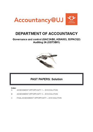 Past papers solutions 3A 2022 - UJ - Studocu