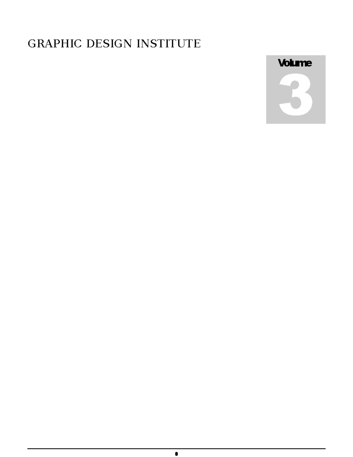 Sample material outline - GRAPHIC DESIGN INSTITUTE 0 Volume 3 Corporate ...