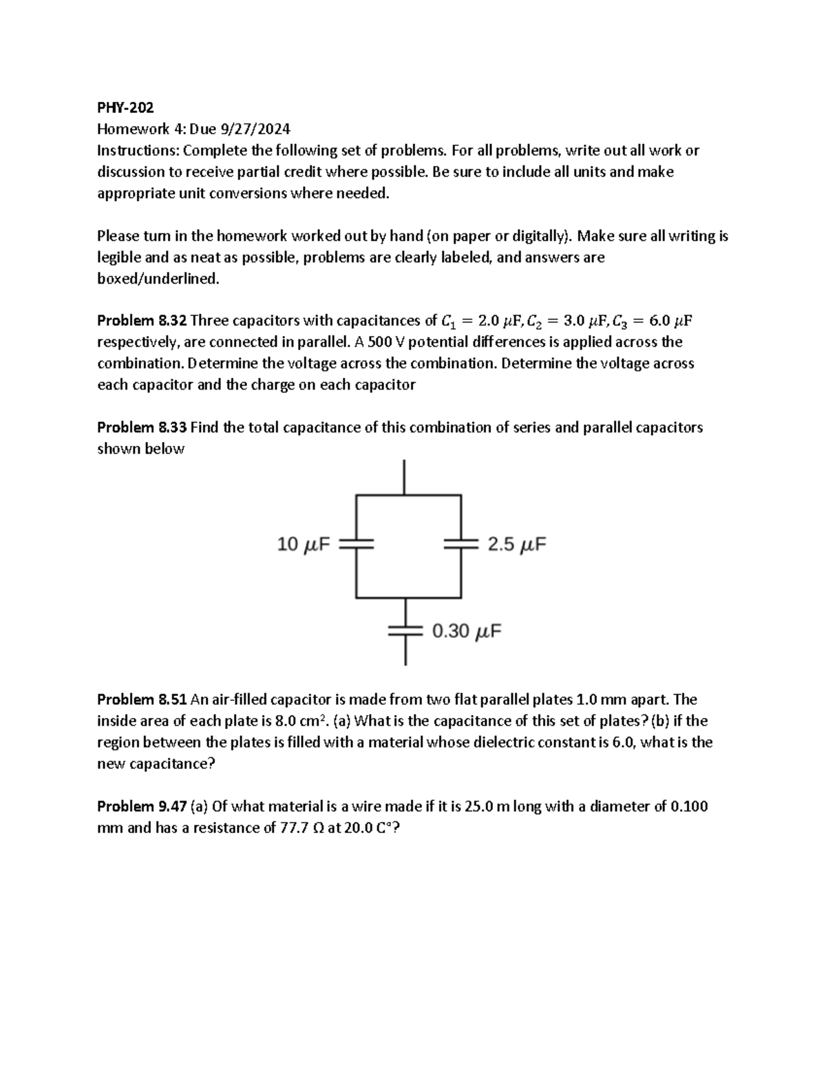 Homework+4 - Calculating currents using ohms and kirchoffs laws. find ...