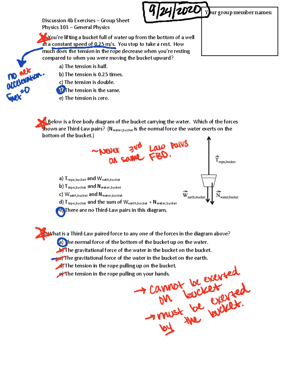 103+Discussion+4b - Discussion 3 UW-Madison Physics 103 - Discussion 4b ...