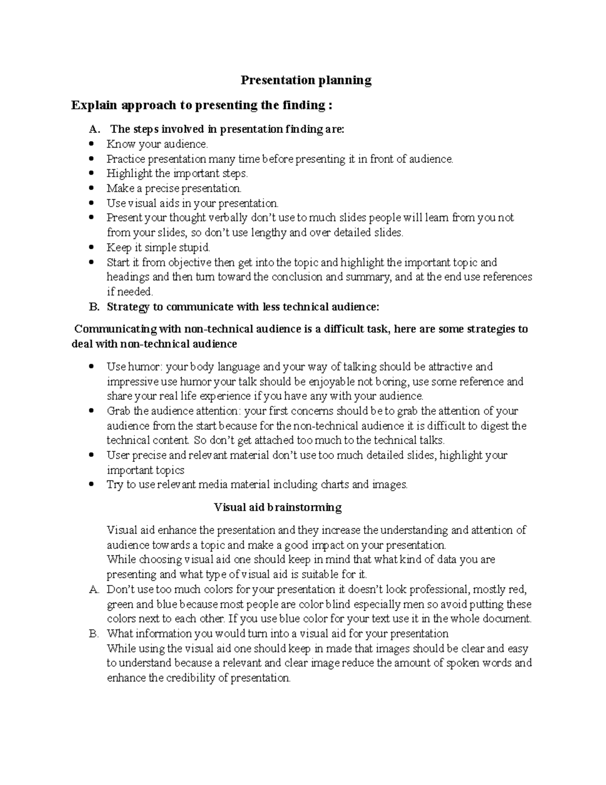CYB 400 T6707 Presentation planning kawasi charles - Presentation ...