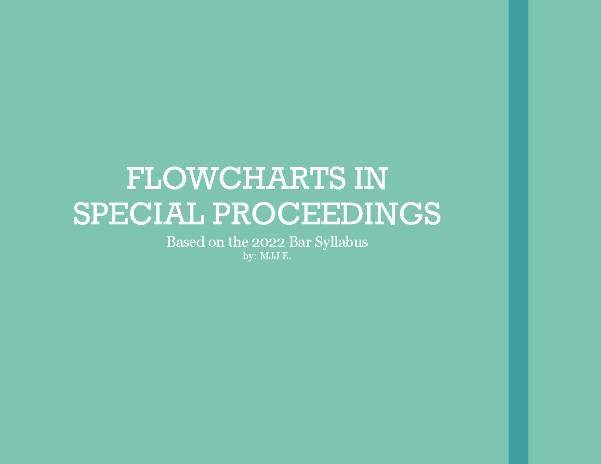 PART 1 (Special Proceedings) - Settlement of Estate of Deceased Persons ...