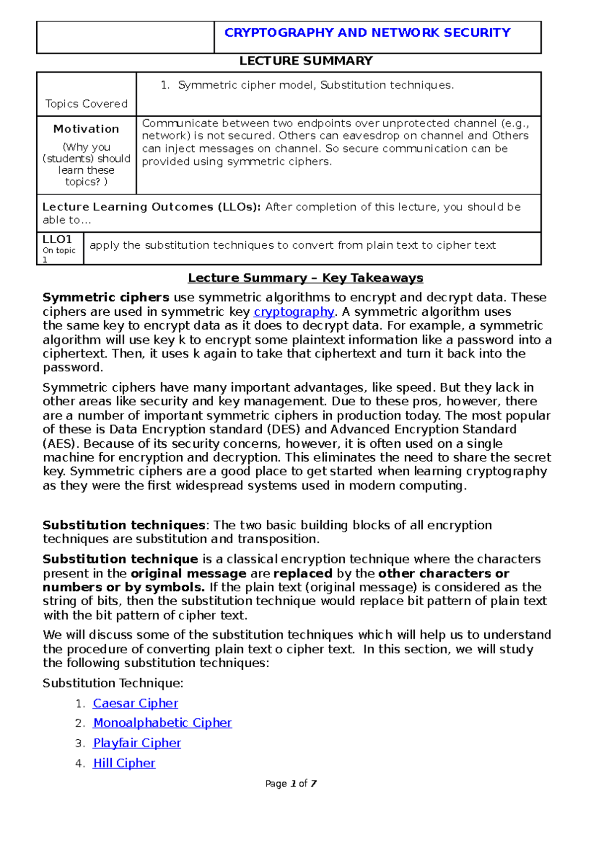 Symmetric Cipher Model Diagram Symmetric Cryptography Cipher